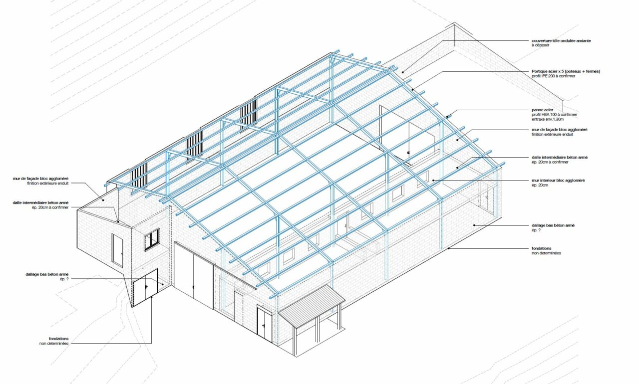 transformation d'un hangar agricole en 4 logements - ASB architecture ...